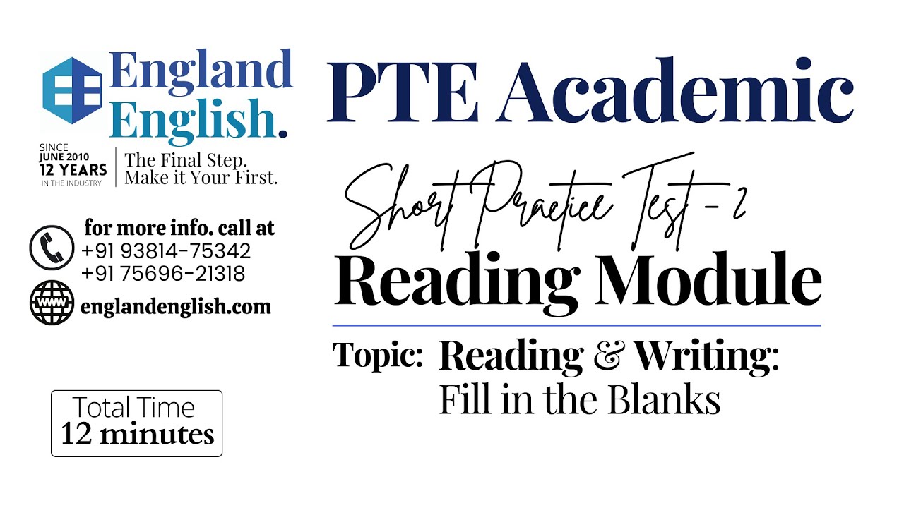 PTE Reading Writing Fill In The Blanks Practice Test 2 PTE PTE Reading Writing Fill In The Blanks Practice Test 2 PTE