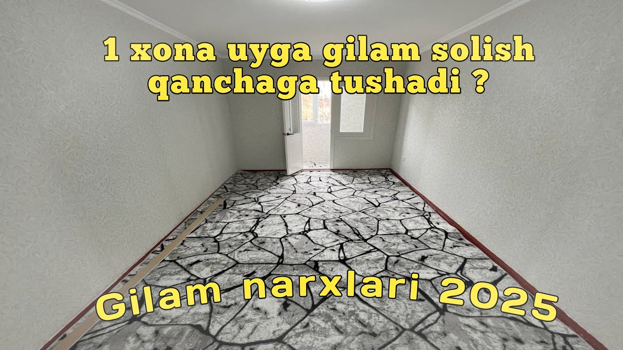 1 xona uyga gilam solish qanchaga tushadi ⁉️ gilam narxlari 2025 tel ...