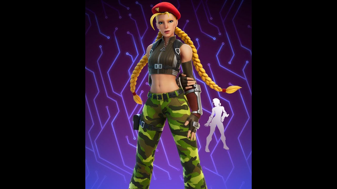Fortnite Cammy Skin - GAMEPLAY - YouTube
