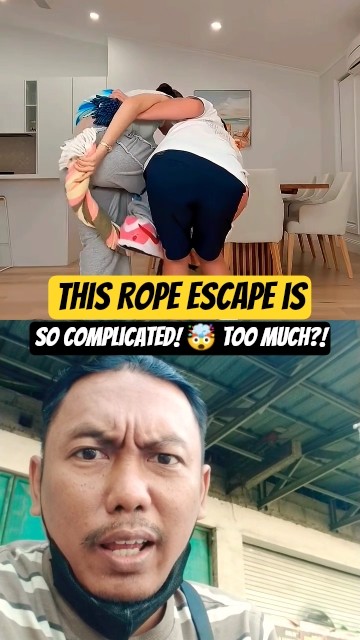 TOO MUCH DRAMA! this couple’s rope escape tutorial is hilariously ...