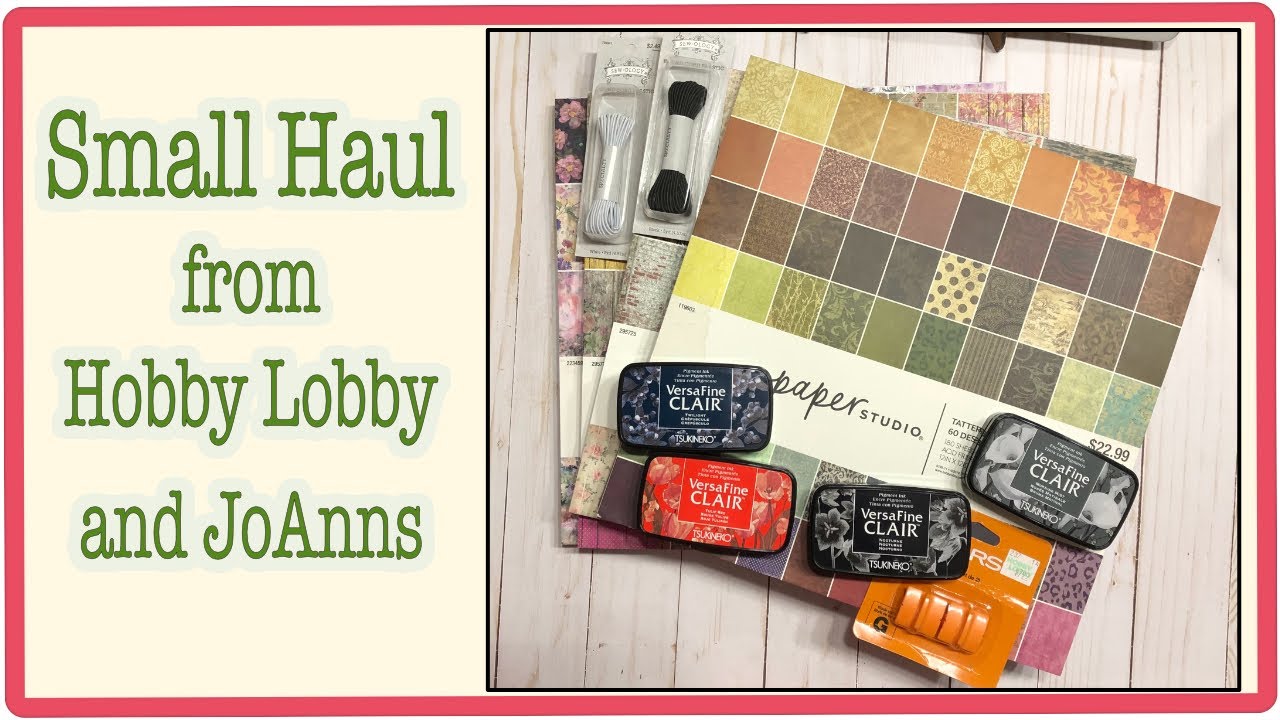 Small Haul - Mostly Papers from Hobby Lobby and Yummy Inks from JoAnns ...