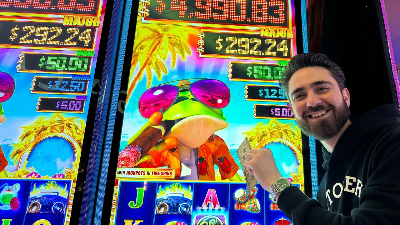 I Found The NEW Frogged Up Slot Machine! - YouTube