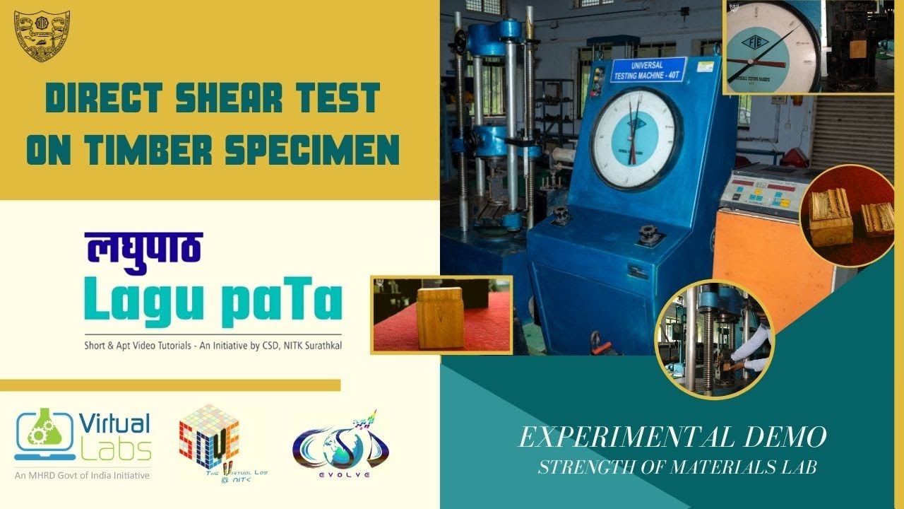 Direct Shear Test on Timber Specimen | लघुपाठ | Lagu paTa ...