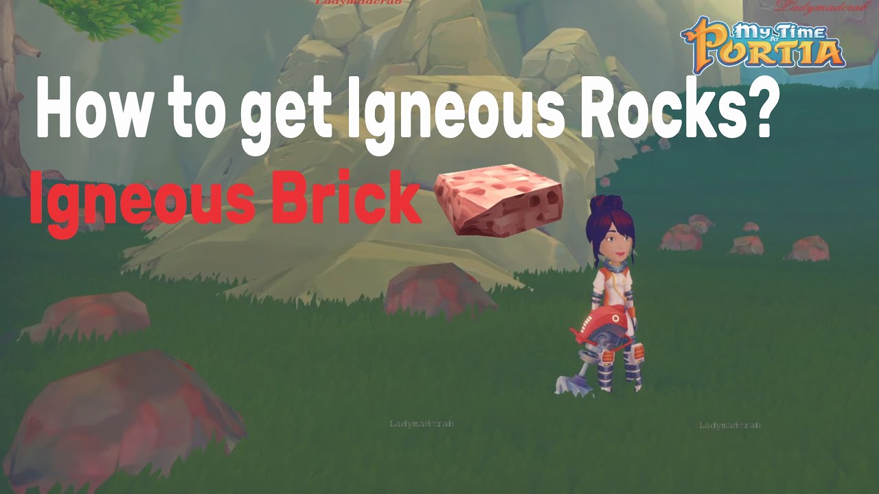 How to get Igneous Rocks/ Igneous Brick MY TIME AT PORTIA - YouTube