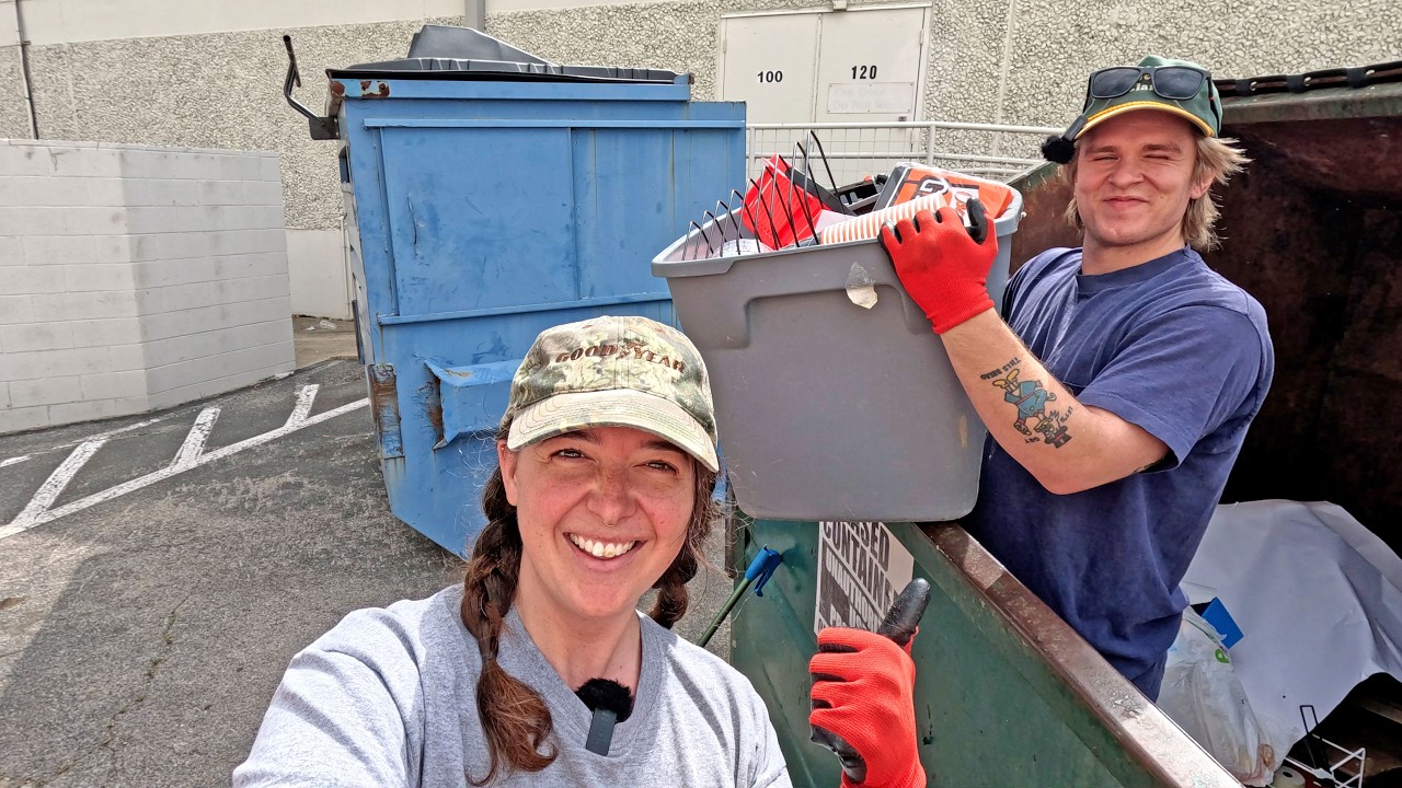 Dumpster Diving at Party City Before They Go Out of Business! - YouTube