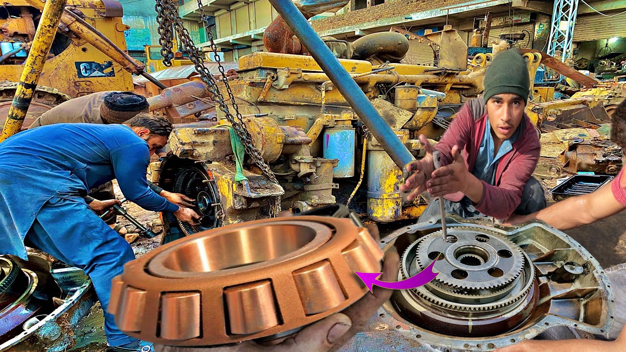 How Expert Mechanic Repair Caterpillar and Change bearings - YouTube