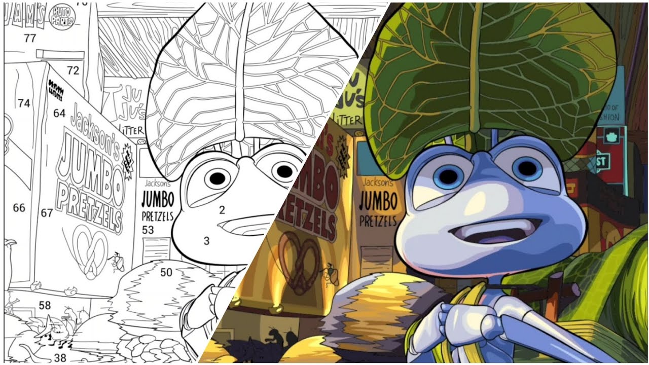 DISNEY: A Bug's Life🐛! Satisfying Coloring |TIME LAPSE| Happy Color ...
