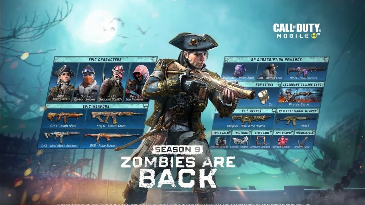 Trailer battle pass codm season 9 | Zombies Are Back codm S9 | CODM ...