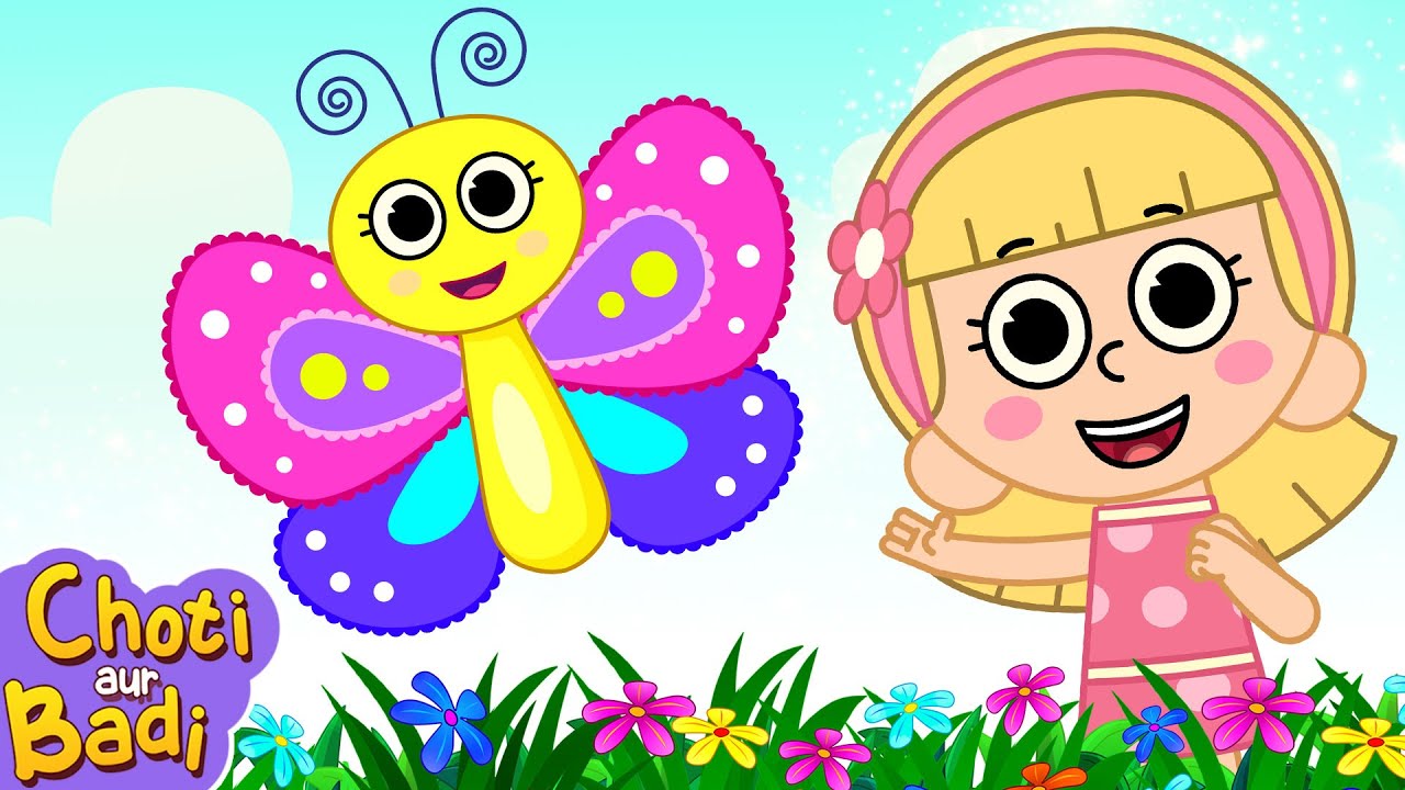 Main Choti Si Titli 🦋 | Many More Poems In Hindi For Kids | Choti aur ...
