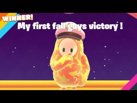 My first fall guys victory! - YouTube