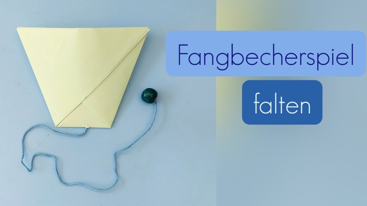 DIY Fangbecherspiel falten aus Papier | Einfache und schnelle ...