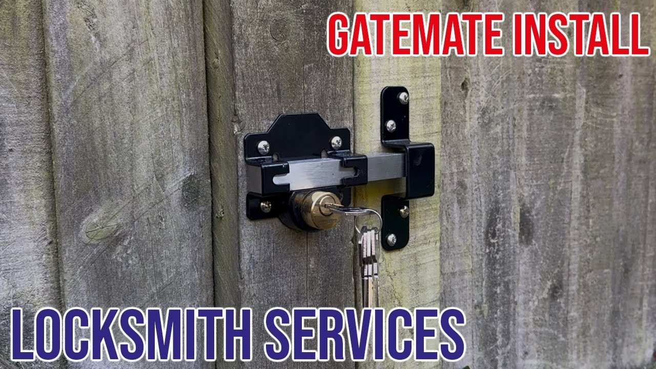 Installing A GateMate For A Customer - Locksmith Services - YouTube