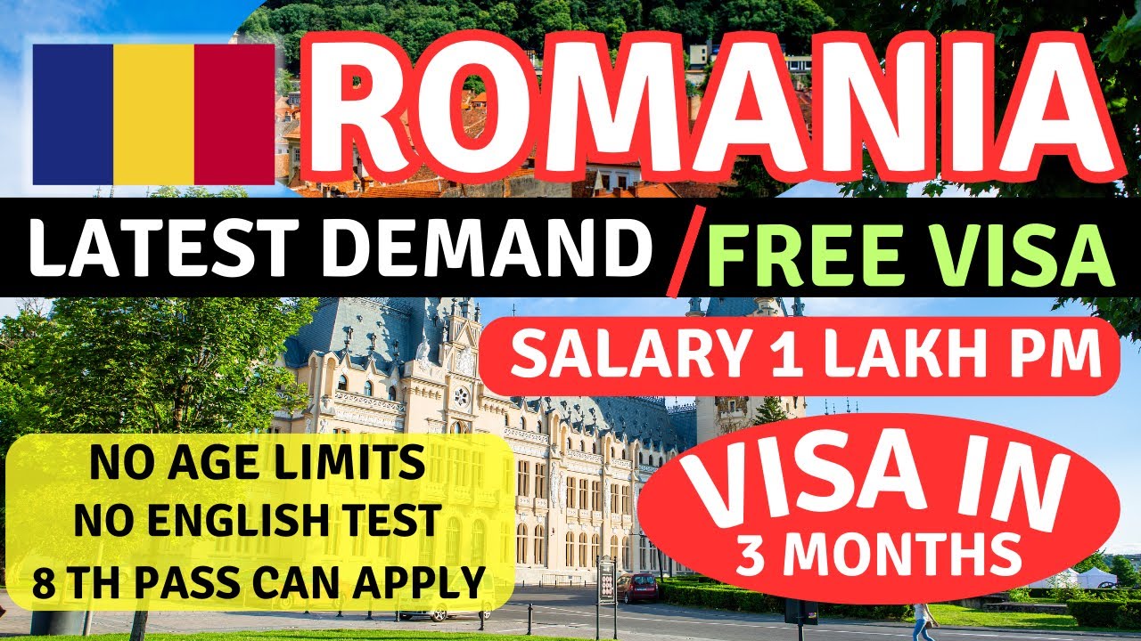 Romania LATEST Demand with FREE VISA || SALARY 1 LAKH PM || VISA in 3-4 ...