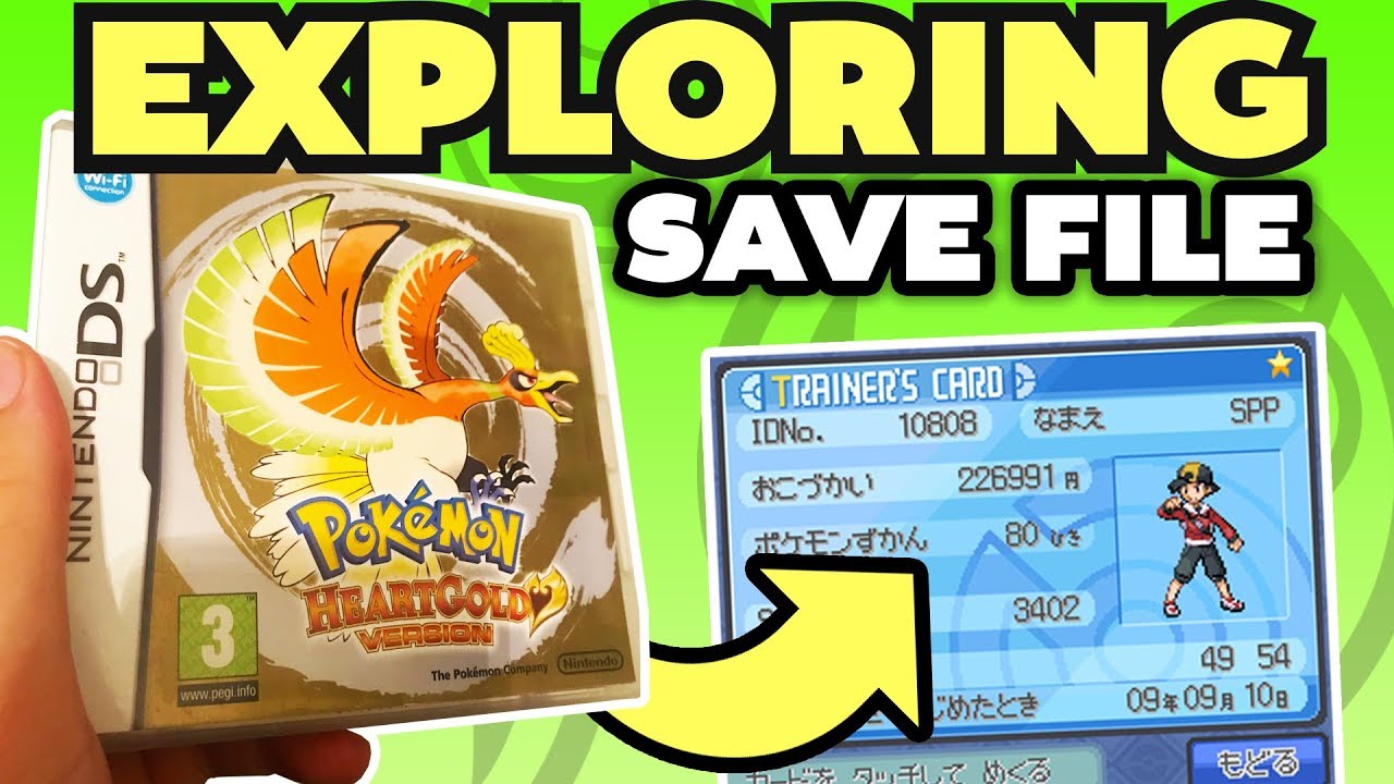 EXPLORING My Brothers 8 Year Old Pokemon Heart Gold Save File!? - YouTube