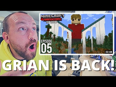 HE IS BACK! Grian 100 Hours In Minecraft Hardcore: Episode 5 ...