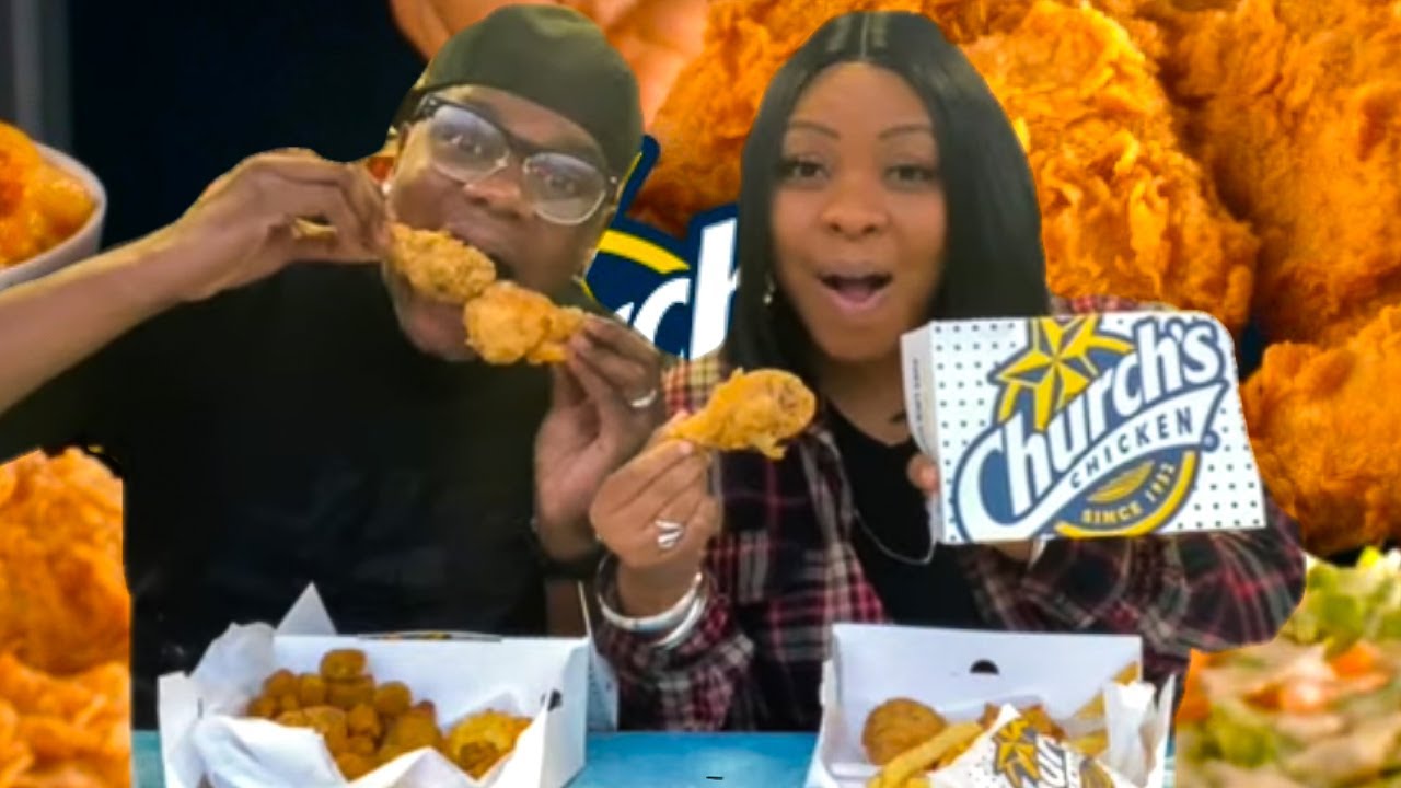 | Church's Chicken Mukbang | Eating Chicken In The Hood! WHO SCARED ...