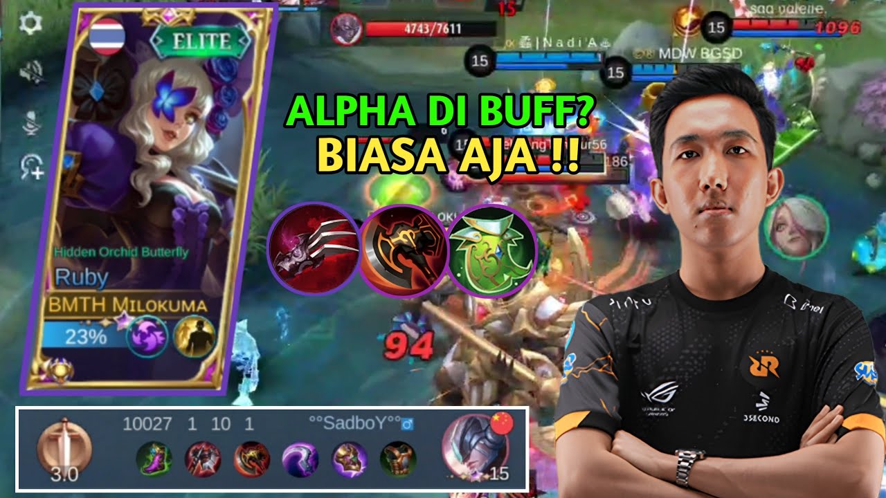 Alpha Buff? Kata RRQ Lemon "Biasa Aja" | Top Global Ruby Mobile Legends - YouTube