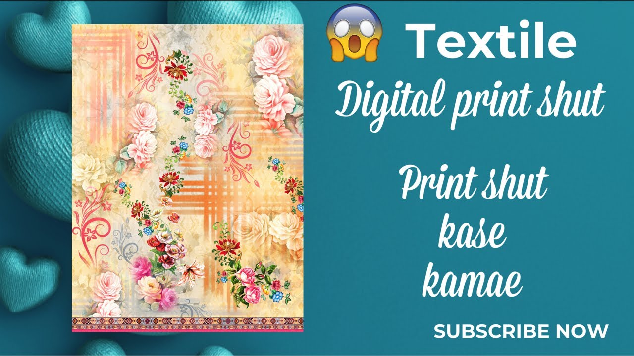 Digital print shut kase banae design || printed shut design | textile ...