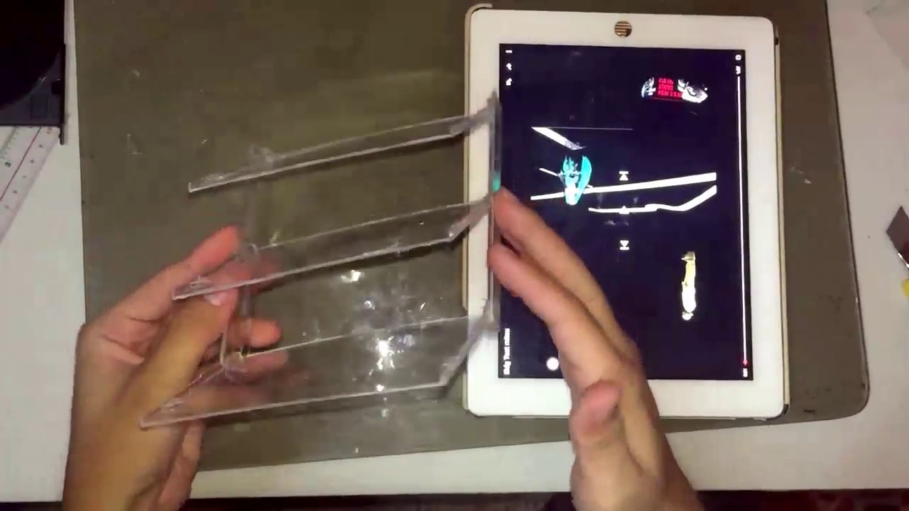 DIY Hologram 3 layer 3d Physics Project - YouTube