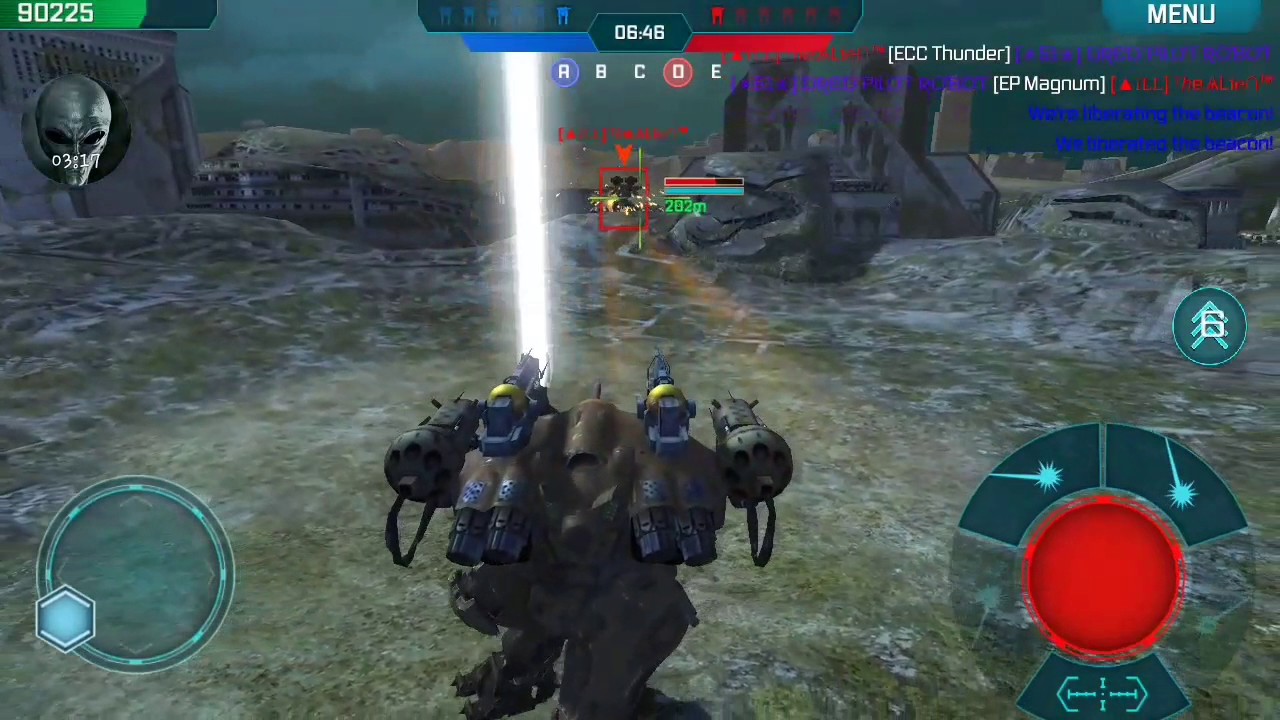 War Robots | Thee Alien vs Dred Pilot Robot | Game 3 Dead City - YouTube
