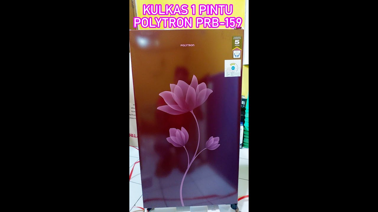 KULKAS POLYTRON 1 PINTU PRB159 MOTIF BUNGA WARNA MERAH#shorts - YouTube