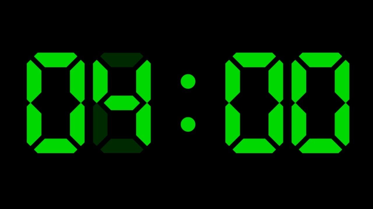 4 MINUTES countdown digital timer with alarm sound - YouTube