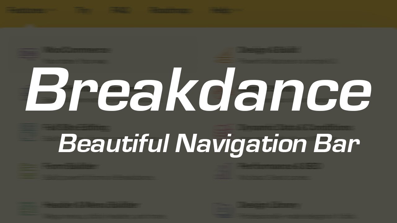 Build a Beautiful Navigation Menu with Breakdance Builder - YouTube