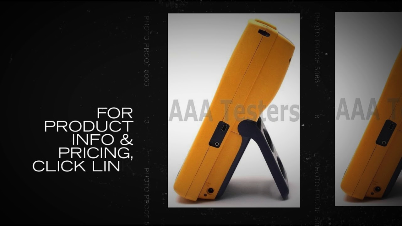 Fluke Networks CertiFiber DTX-CLT Smart Remote - YouTube