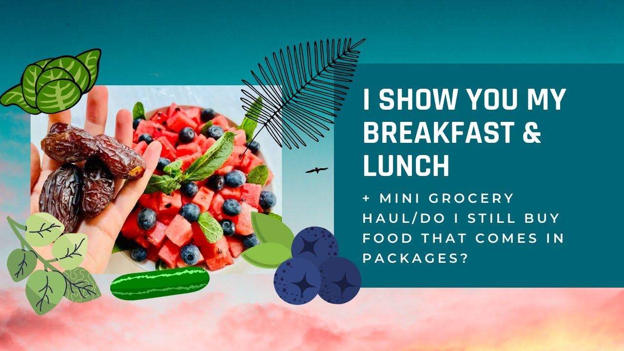 I show you my breakfast & lunch + mini grocery haul/do I still buy food ...
