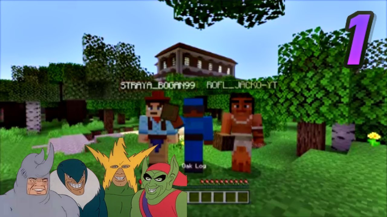 me and the boys playing minecraft (minecraft co-op survival: episode 1 ...