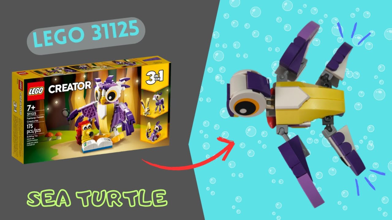 LEGO CREATOR 31125 SEA TURTLE ( Alternate Build ) #lego #moc #mech # ...