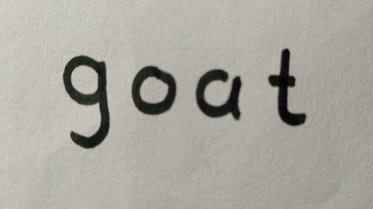 How to turn words , goat , into , cartoon , Goat , picture , easy ...