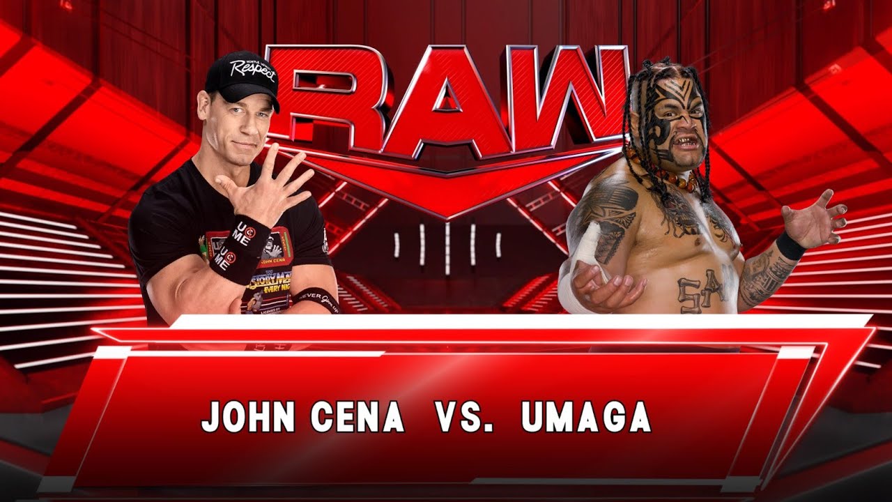 WWE Raw John Cena vs Umaga WWE2K23 - YouTube