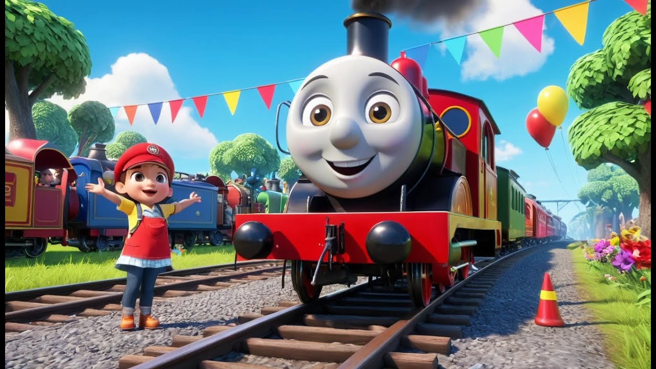 Steam Train Whistle Song + More | Choo Choo Fun for Kids - YouTube