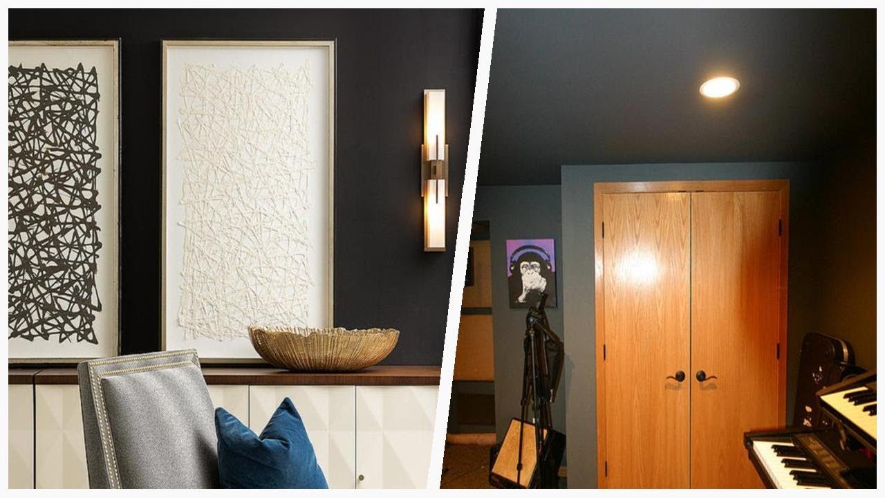 75 Basement With Black Walls And Pink Walls Design Ideas #3 You'll Love ...