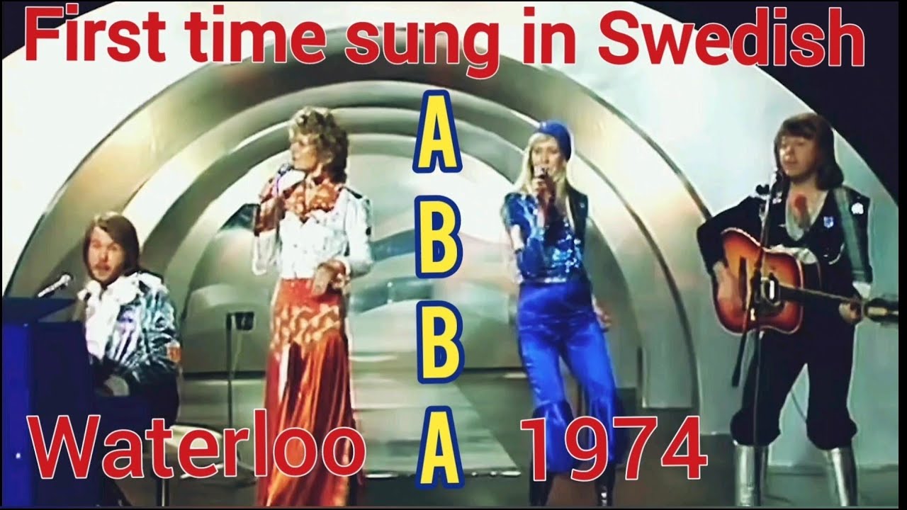 ABBA - Waterloo, SWEDISH version 1974 TV. 50th Anniversary - Fullscreen ...