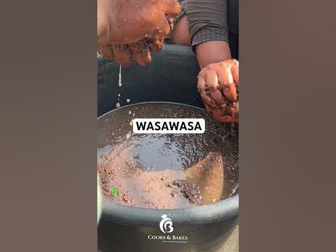 How to make Wasawasa a northern Ghanaian Food made out of Yam Peels.#giveityourbestshort # ...