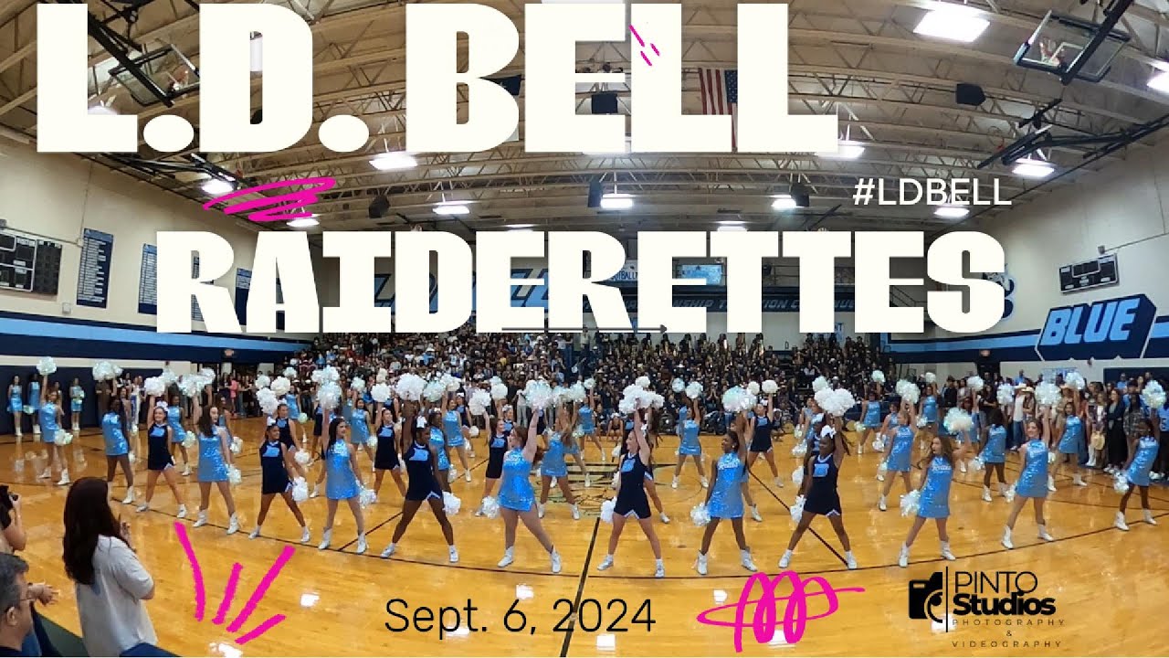 LD Bell Raiderettes Pep-Rally Dance with Cheerleaders 9.6.24 - YouTube