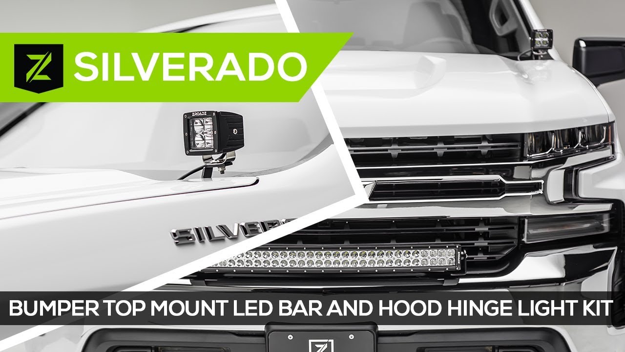 2019-2021 Chevrolet Silverado 1500 Hood Hinge and Front Bumper LED ...
