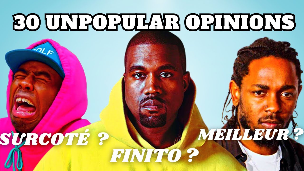 30 UNPOPULAR OPINIONS SUR LE RAP US (1 rappeur, 1 avis) - YouTube