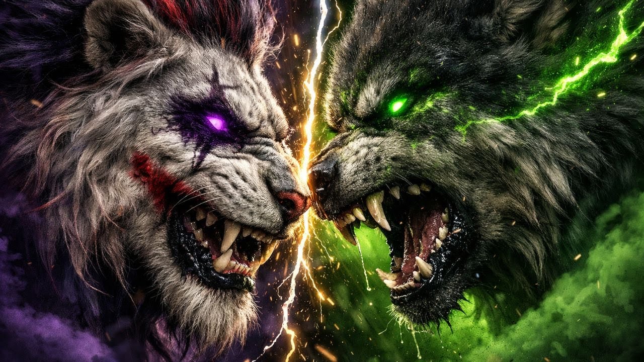 Legendary JOKER Lion 🆚 Savage HULK Wolf Step into the ultimate ...
