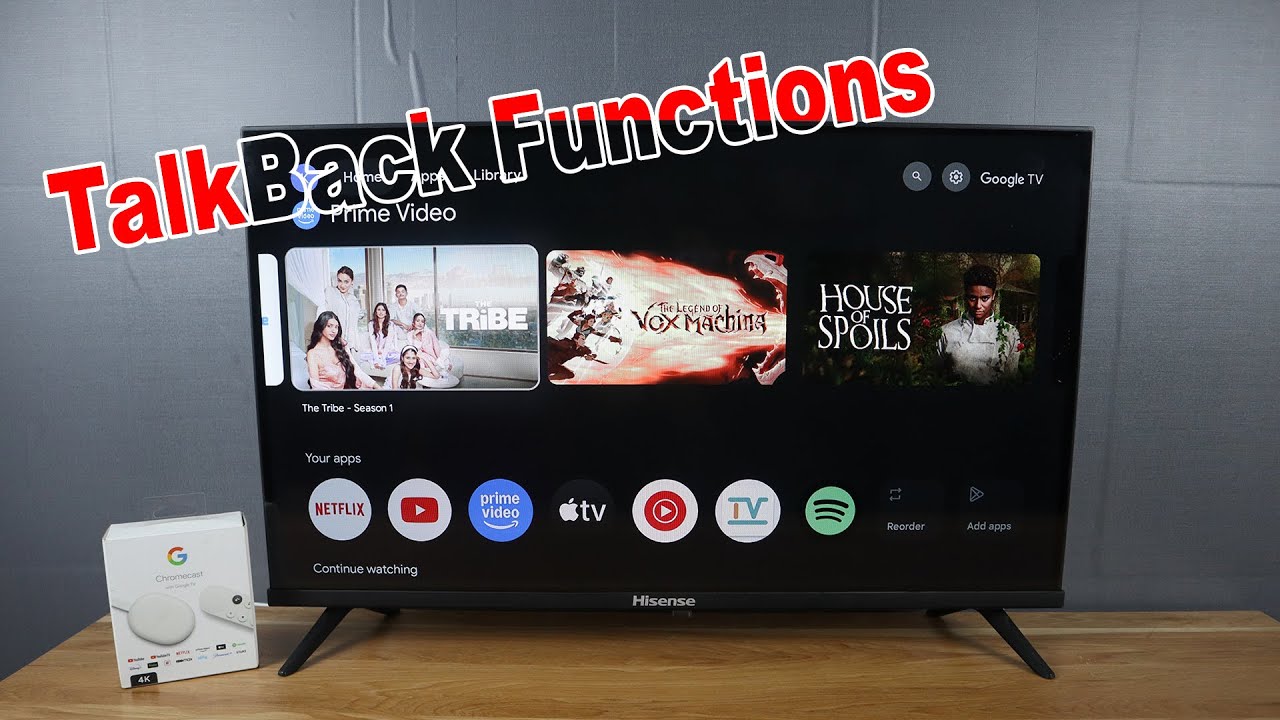 How to Enable and Disable TalkBack in Google TV Chromecast - YouTube
