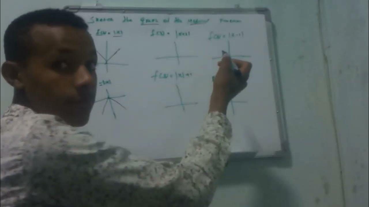 how to draw the graph of absolute value (modulus) function - YouTube
