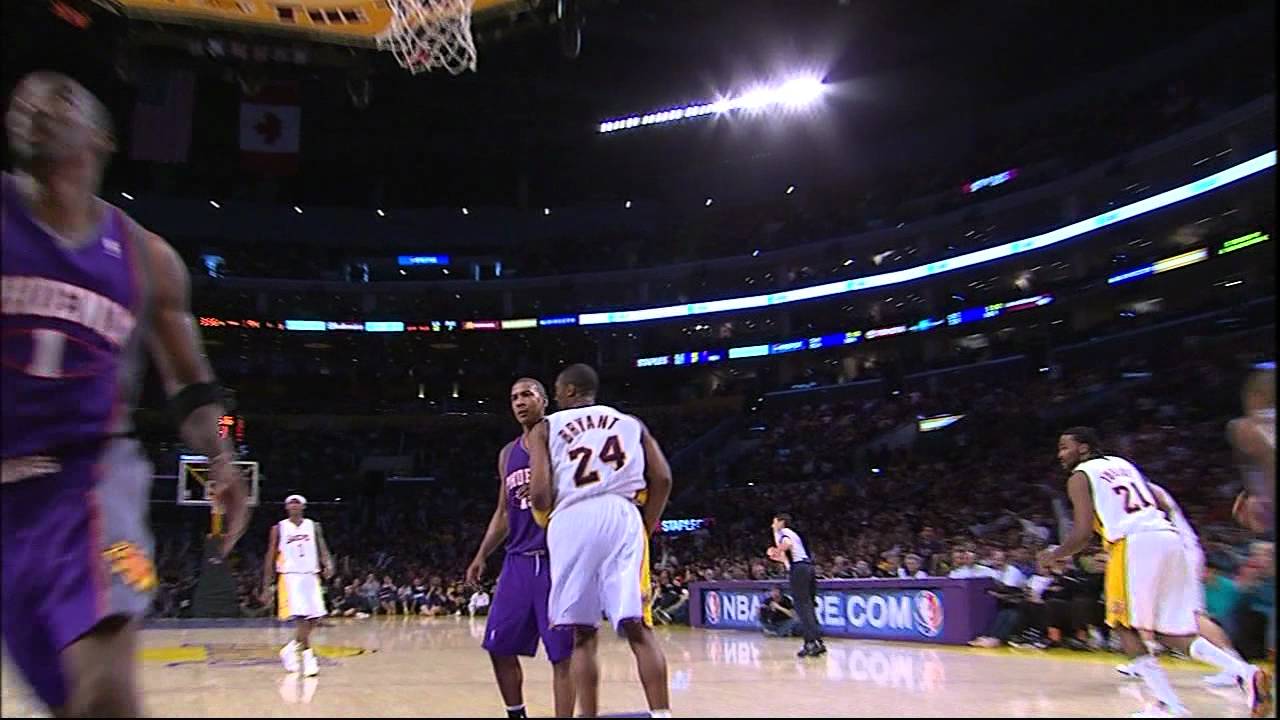 04 08 2007 Suns vs Lakers Kobe One Handed Reverse Dunk HD - YouTube