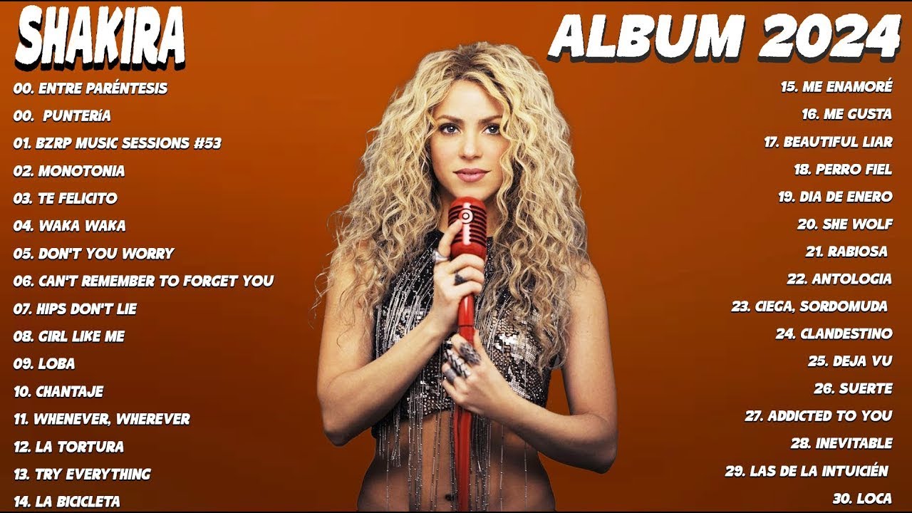 Shakira Mix Exitos 2024 - Grandes Exitos De Shakira - Canciones de ...