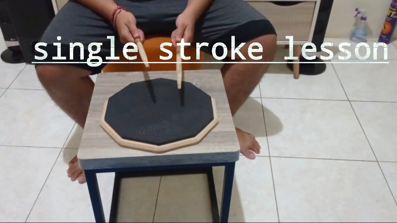 Single stroke lesson - YouTube