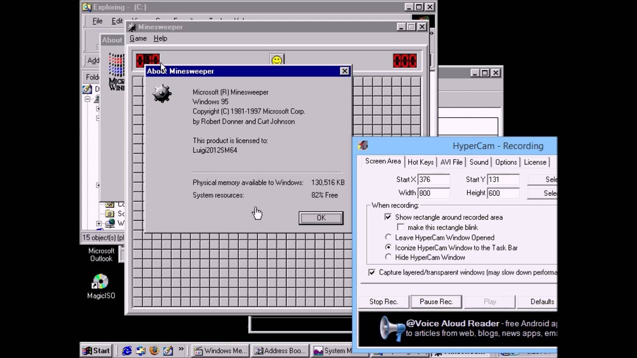 Windows 95 OSR 2.1 on VMWare Workstation - YouTube