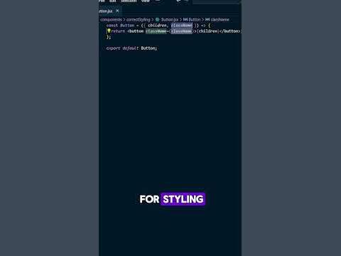 Stop Hardcoding Styles: How to Properly Style Reusable React Components - YouTube