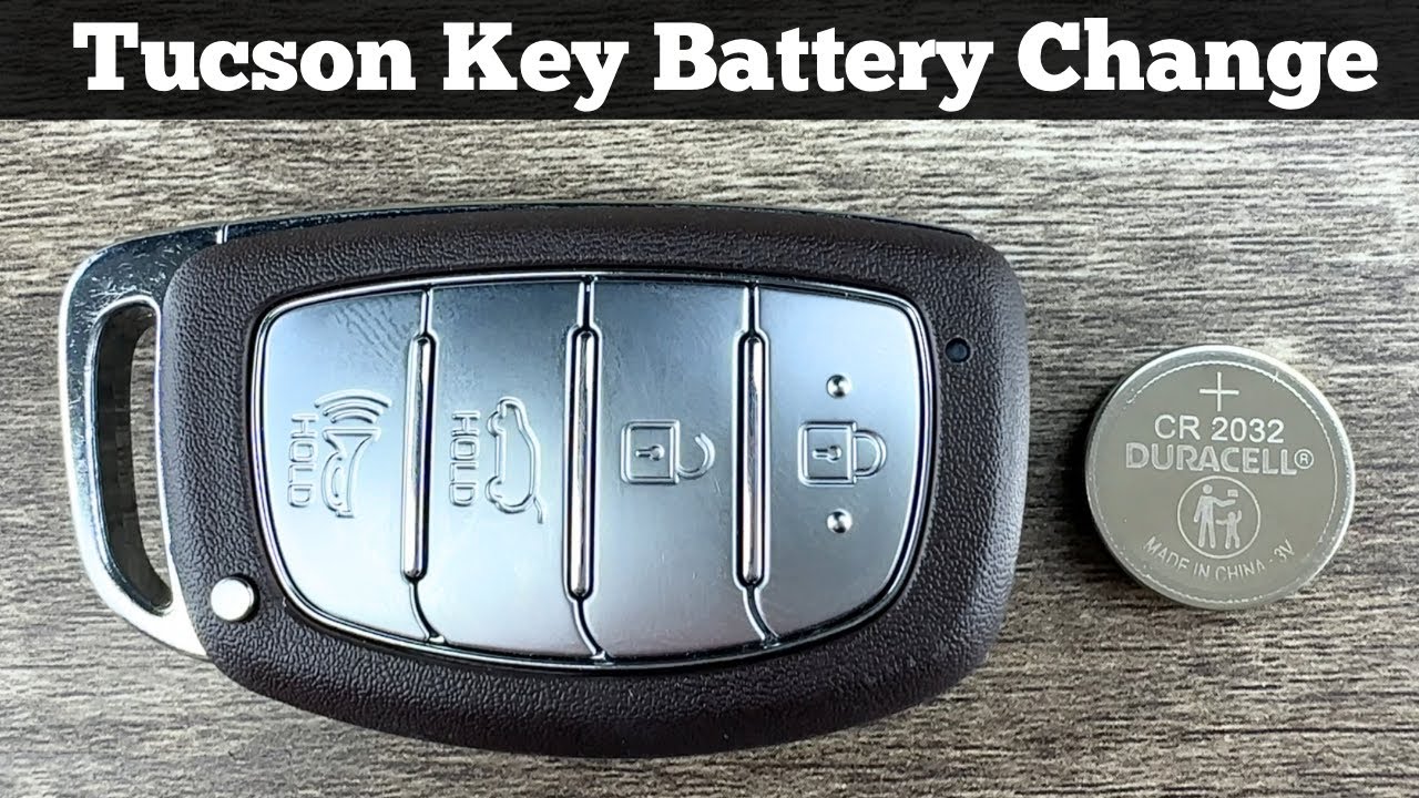 2016 - 2021 HYUNDAI TUCSON Key Fob Battery Replacement - How To Change ...