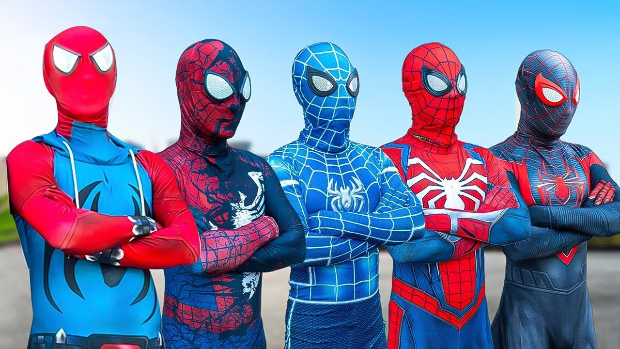 TEAM SPIDER MAN in REAL LIFE #730 | Marvel's Spider-Man - Five Nights ...